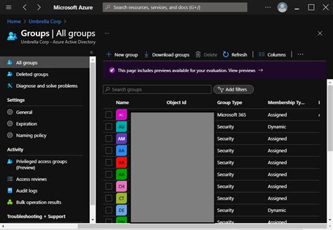 Azure Portal Desktop App Unable To Load Groups Preview Microsoft Qanda