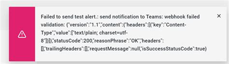 Teams Alert Failing Successfully On 9 3 2 Alerting Grafana Labs Community Forums