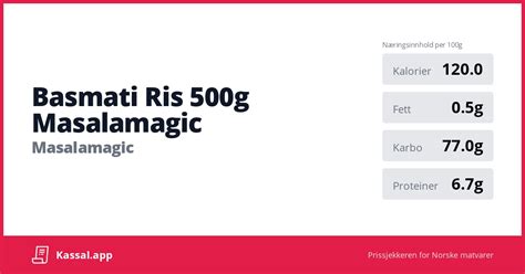 Basmati Ris 500g Masalamagic Kassalapp®