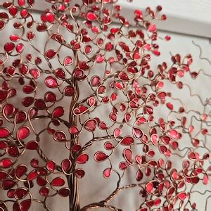 Fall Copper Tree Landscape Made To Order Wire Tree Sculpture Metal Art Etsy