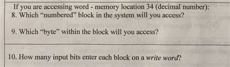 Solved Consider A Memory Designed A Follows A Byte Consists