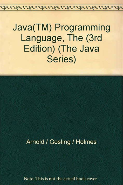 Javatm Programming Language The 3rd Edition The Java Series