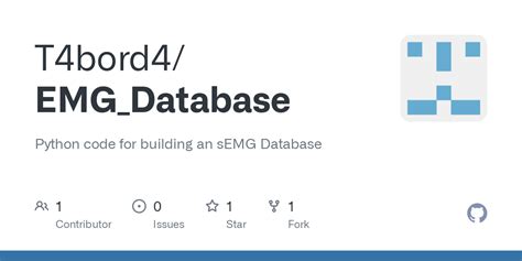 Github T Bord Emg Database Python Code For Building An Semg Database