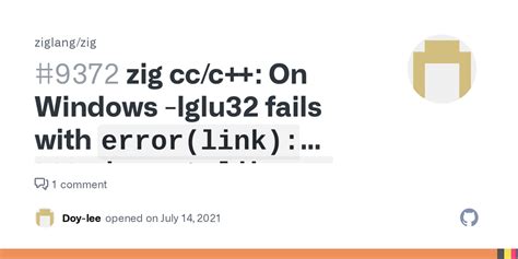 Zig Ccc On Windows Lglu32 Fails With `errorlink Dll Import Library For Lglu32 Not Found