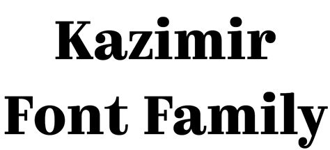 Kazimir Font Dafont