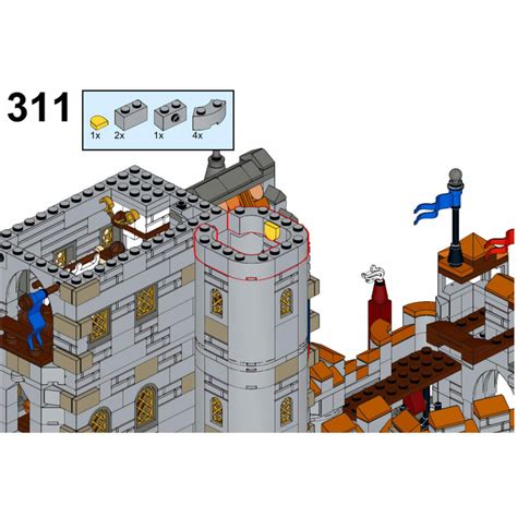 Moc 167273 Black Knights Dragon Slayers Castle Medieval Bricks Model