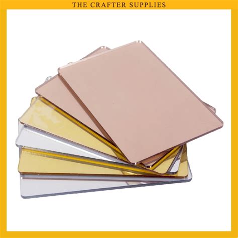 Custom Size Colored Mirror And Clear Acrylic Sheet Pre Cut Size Plastic