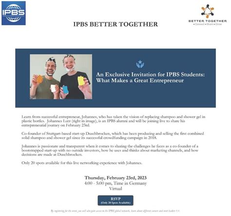 International Partnership Of Business Schools Ipbs Network On
