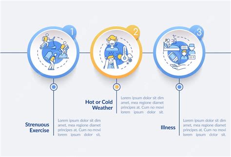 Increased Fluid Consumption Vector Infographic Template Brochure
