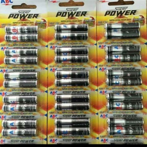 Jual Batu Batre Baterai Abc Super Power Aaa A Shopee Indonesia