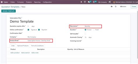 How To Create Quotation Templates For Products In Odoo 16 Sales
