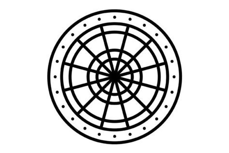 Dart Board Coloring Pages