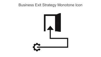 Business Exit Strategy Monotone Icon In Powerpoint Pptx Png And Editable Eps Format PPT Slide