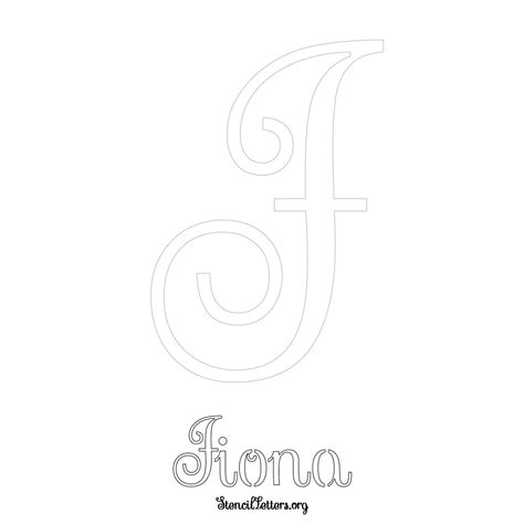 Fiona Free Printable Name Stencils With 6 Unique Typography Styles And Lettering Bridges
