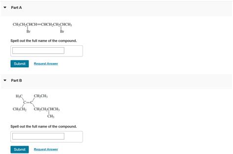 solved part aspell out the full name of the compound request
