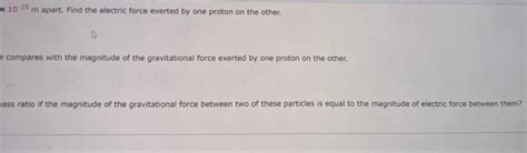 Solved A Two Protons In A Molecule Are 3 60 X 10 M Apart