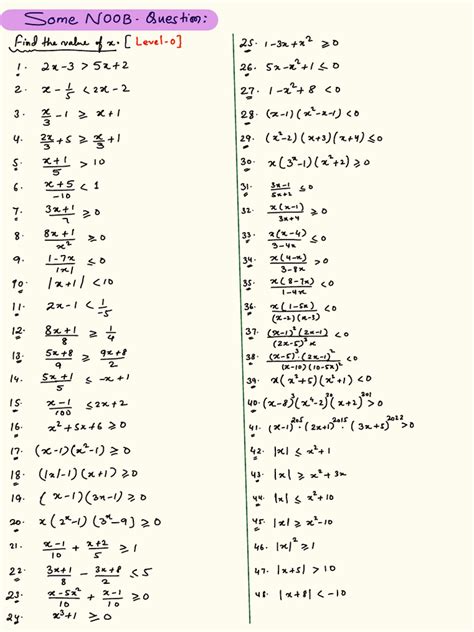 sets relations functions and inequalities extra problems pdf