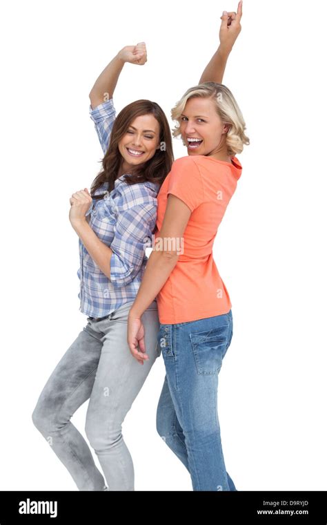 Two Women Having Fun Stock Photo Alamy