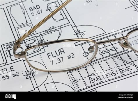 Building Plan For A Residential Building Drawings And Plans By An Architect Austria Stock