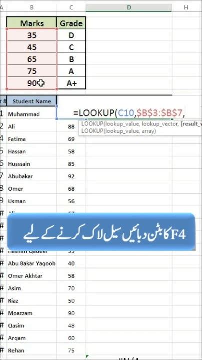 Excel Hacks And Trick Tipslookup Grading Resultcard Excel