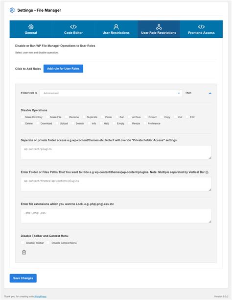 File Manager Pro Plugin For Wordpress
