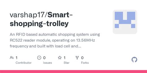 GitHub Varshap Smart Shopping Trolley An RFID Based Automatic Shopping System Using RC