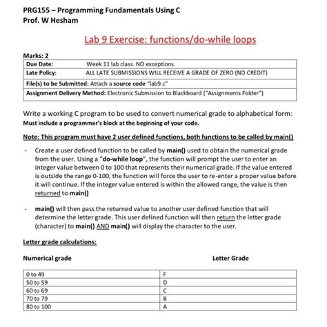 Solved Prg155 Programming Fundamentals Using C Prof W