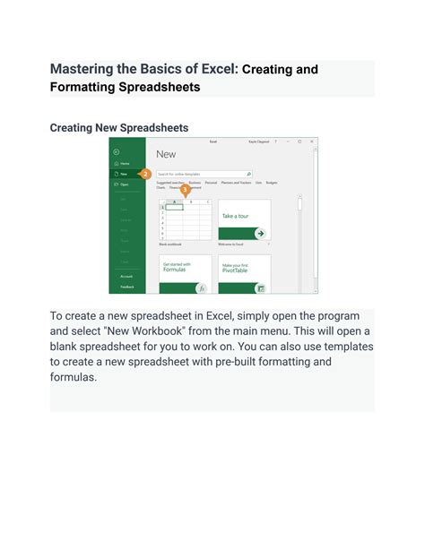 SOLUTION: Mastering the basics of excel creating and formatting spreadsheets - Studypool