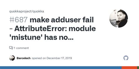 Make Adduser Fail Attributeerror Module Mistune Has No Attribute