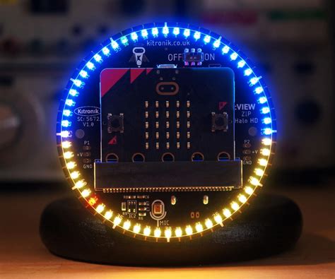 Making An Accurate Stylish Clock With The Kitronik Zip Halo Hd And A