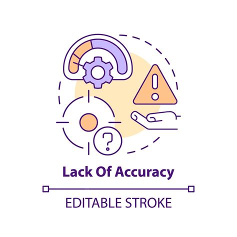 Premium Vector Lack Of Accuracy Concept Icon
