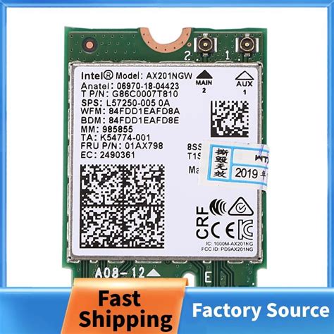 For Intel Wi Fi Ax Bluetooth Dual Band G G Wireless Ngff Button E Cnvi Wifi Card