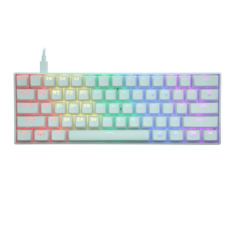 한국어 62키 기계식 키보드 Iso 레이아웃 60 미니 컬러 백라이트 Usb 유선 게이머 키보드 반투명 맞춤형 키캡 여행용 데스크탑 노트북 Pc Uyiq Yq62