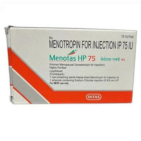 Menotropin For Injection Ip 75iu Packaging Type Box Packaging Size