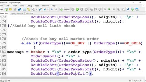 Mql4 Mql5 Course How The Ea Will Send Trade Confirmation Messages To