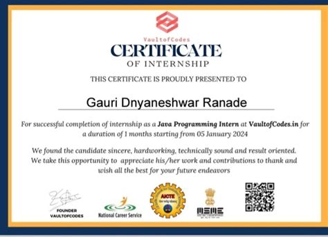 Gauri Ranade On Linkedin Javaprogramming Oop Softwaredevelopment Internship Careergrowth