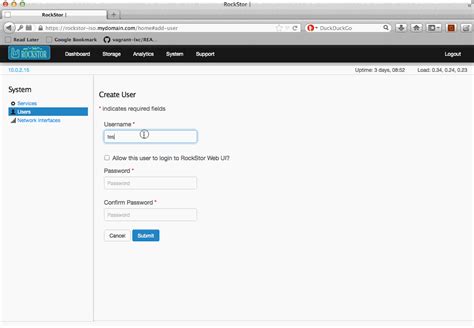 Users — Rockstor Documentation