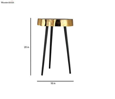 Buy Sawed Log Table Gold At 21 Off Online Wooden Street