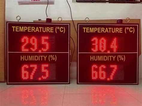 Led Temperature And Humidity Display Board Temperature Monitoring Display Manufacturer From