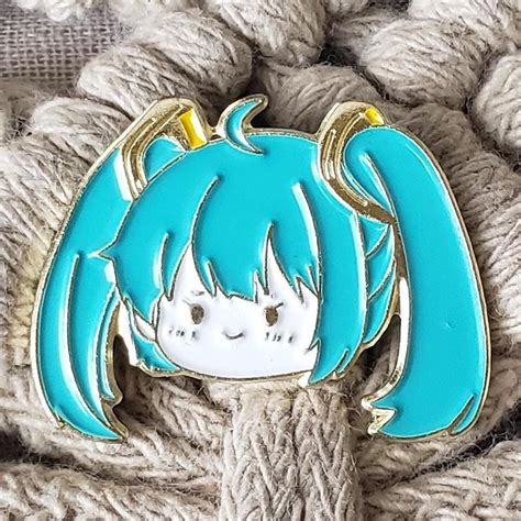 Hatsune Miku Pin Please Look At Photos And Pin Depop