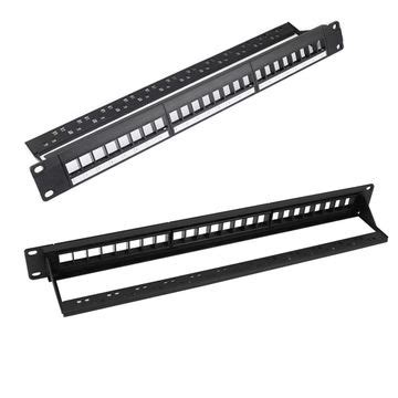 China UTP Blank Patch Panel Unshielded With Transparent Lable On Global Sources UTP BLANK PATCH
