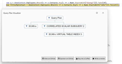 Efcorevisualizer Now Supports Sqlite Easily View The Query Plans For
