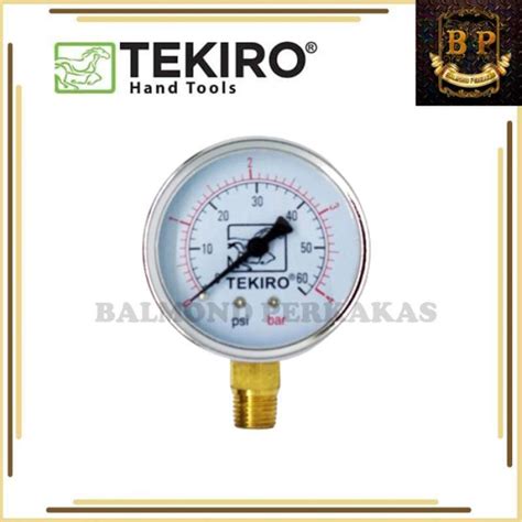 Promo Tekiro Preasure Gauge 4 Bar Meteran Angin Manometer 4 Bar Tekiro Diskon 23 Di Seller Cv