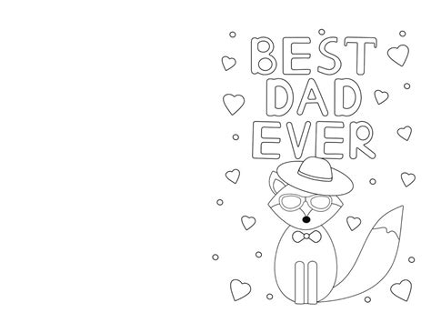 Printable Fathers Day Card Coloring Page [2025]