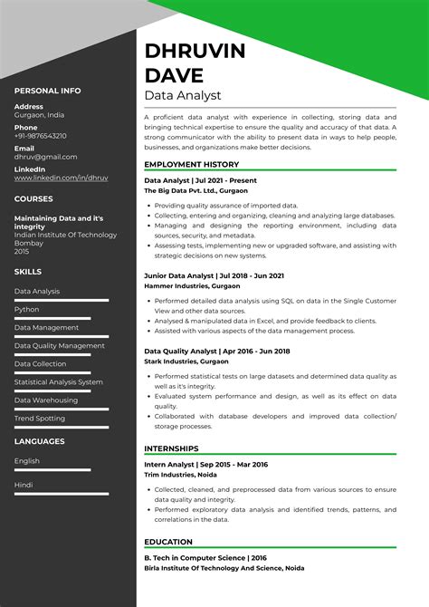 Sample Resume Of Data Annotator With Template And Writing Guide
