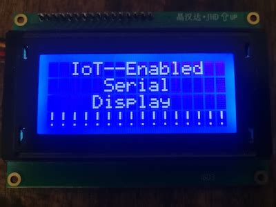 IoT Enabled Serial LCD Display