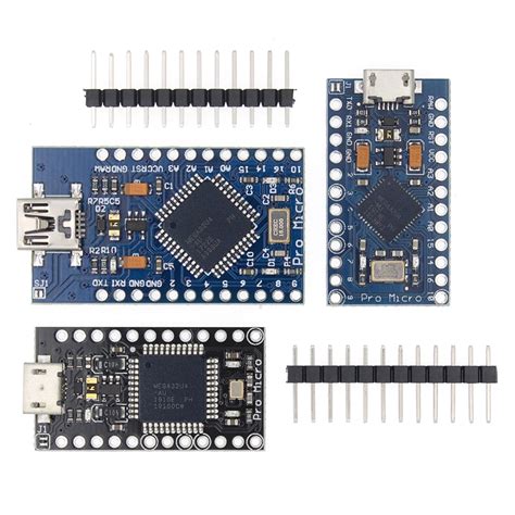 TENSTAR ROBOT Pro Micro With The Bootloader Black Blue ATmega U V MHz Module Controller