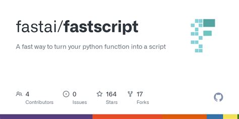 GitHub Fastai Fastscript A Fast Way To Turn Your Python Function Into A Script