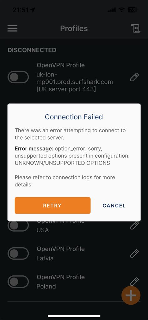 Openvpn App Fails To Connect Under Surfshark Configs Rsurfshark