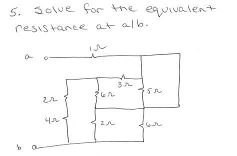 Solved Solve For The Equivalentresistance At A B Chegg Com